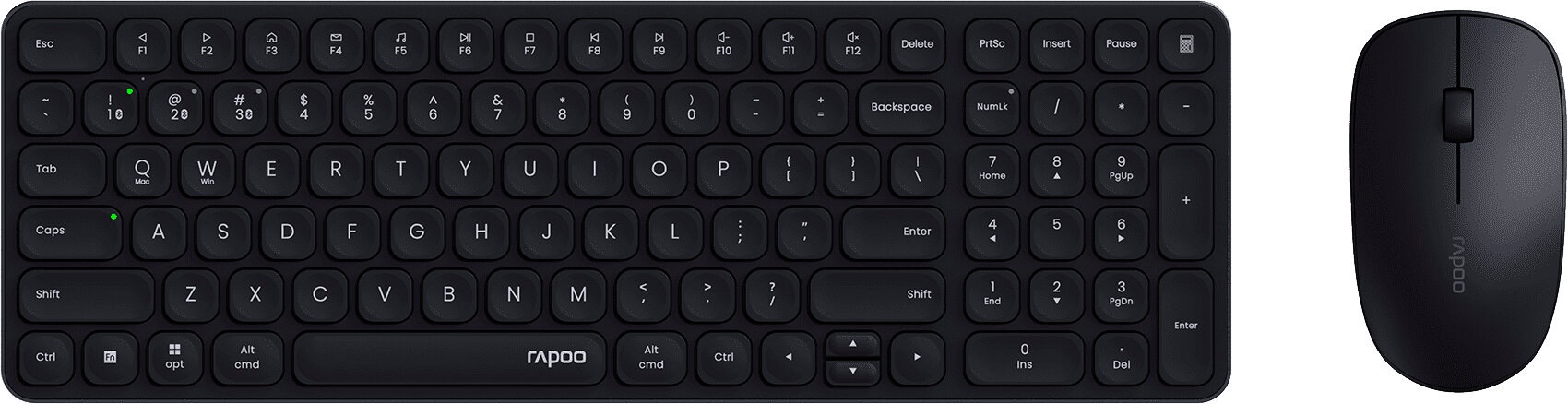 Клавиатура + мышь Rapoo 9320M темно-серый