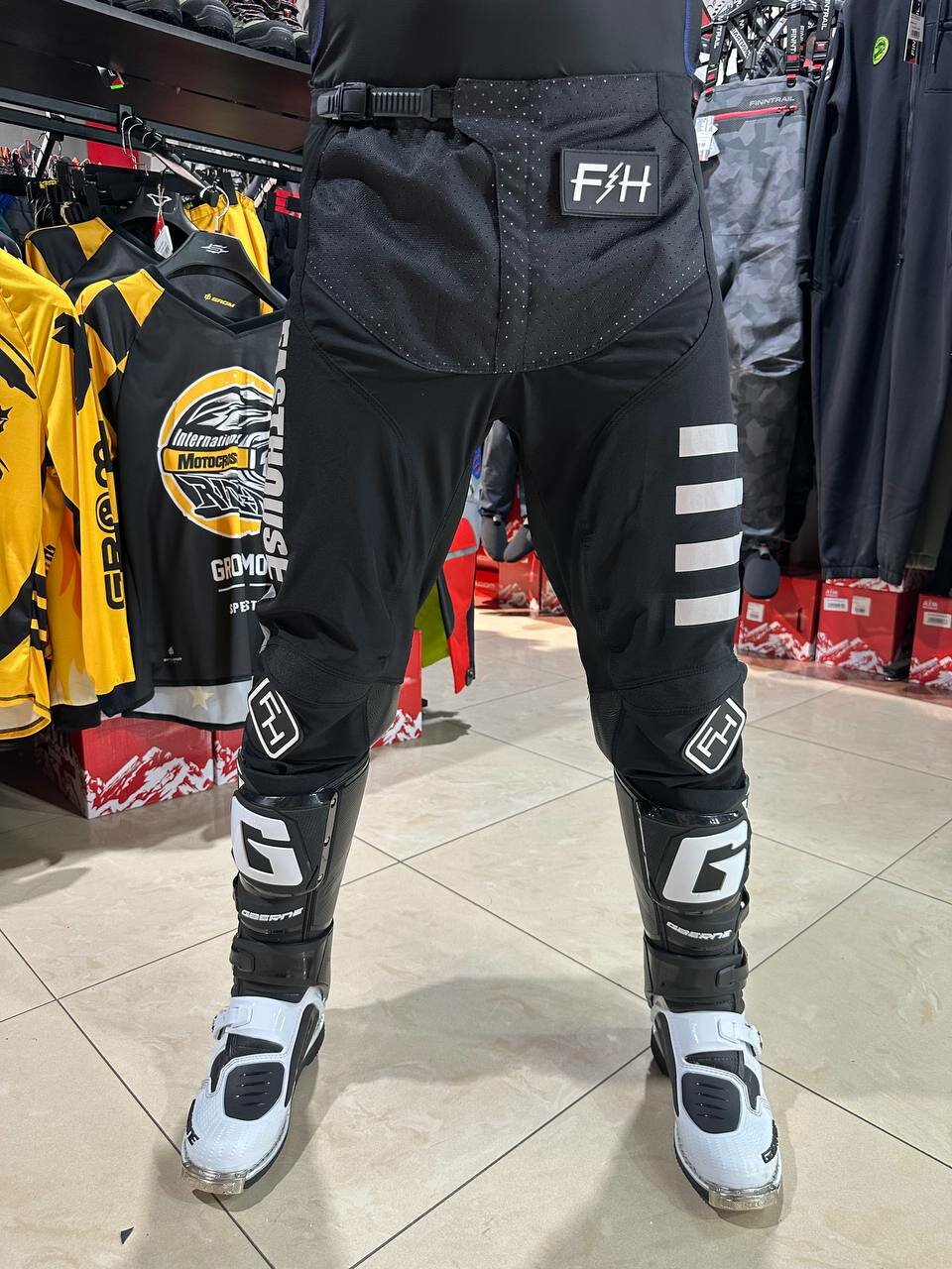 Fasthouse Брюки Grindhouse Pant Gray/Red 32