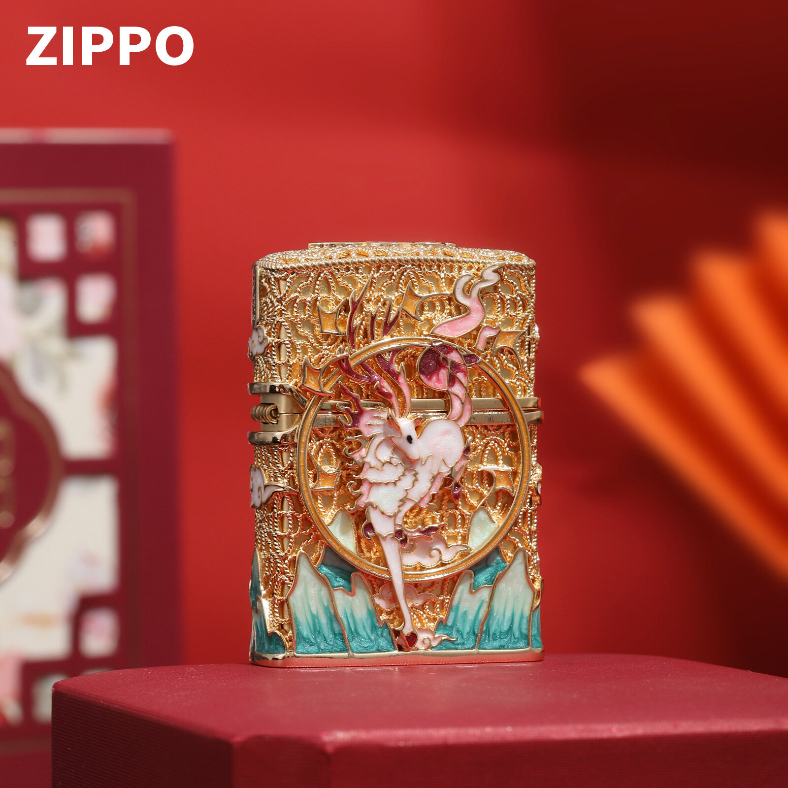 Zippo Лошадь Золото