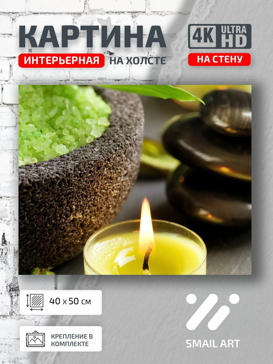 Картина на холсте интерьерная 40 на 50 на стену Желтая Mood для офиса атмосфера интерьер