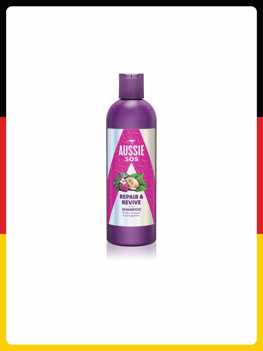 Шампунь для волос Aussie SOS Repair & Revive Nourishing Shampoo for Damaged Hair and Scalp, 500 мл