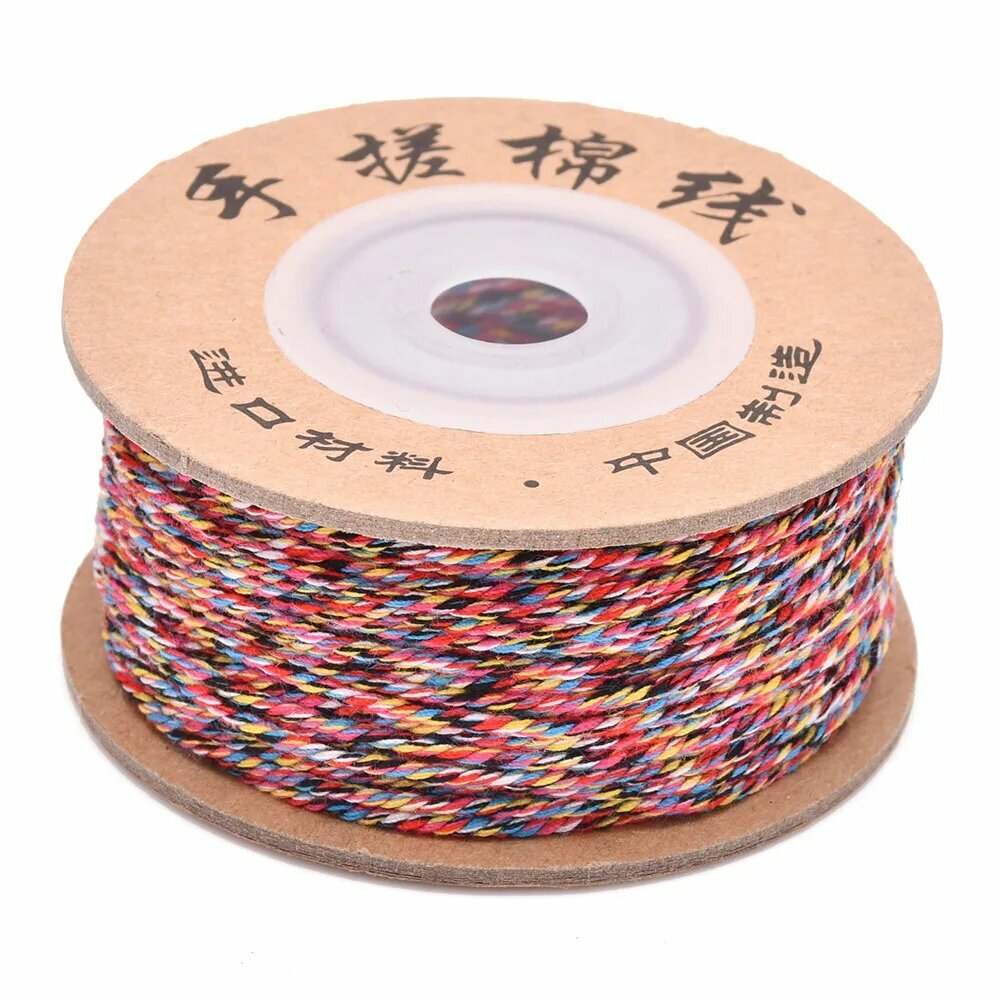 Хлопковый витой шнур макраме Moonrise 1/1.2/1.5 мм 20-30 м 1.5mm 20meters, mixed 3