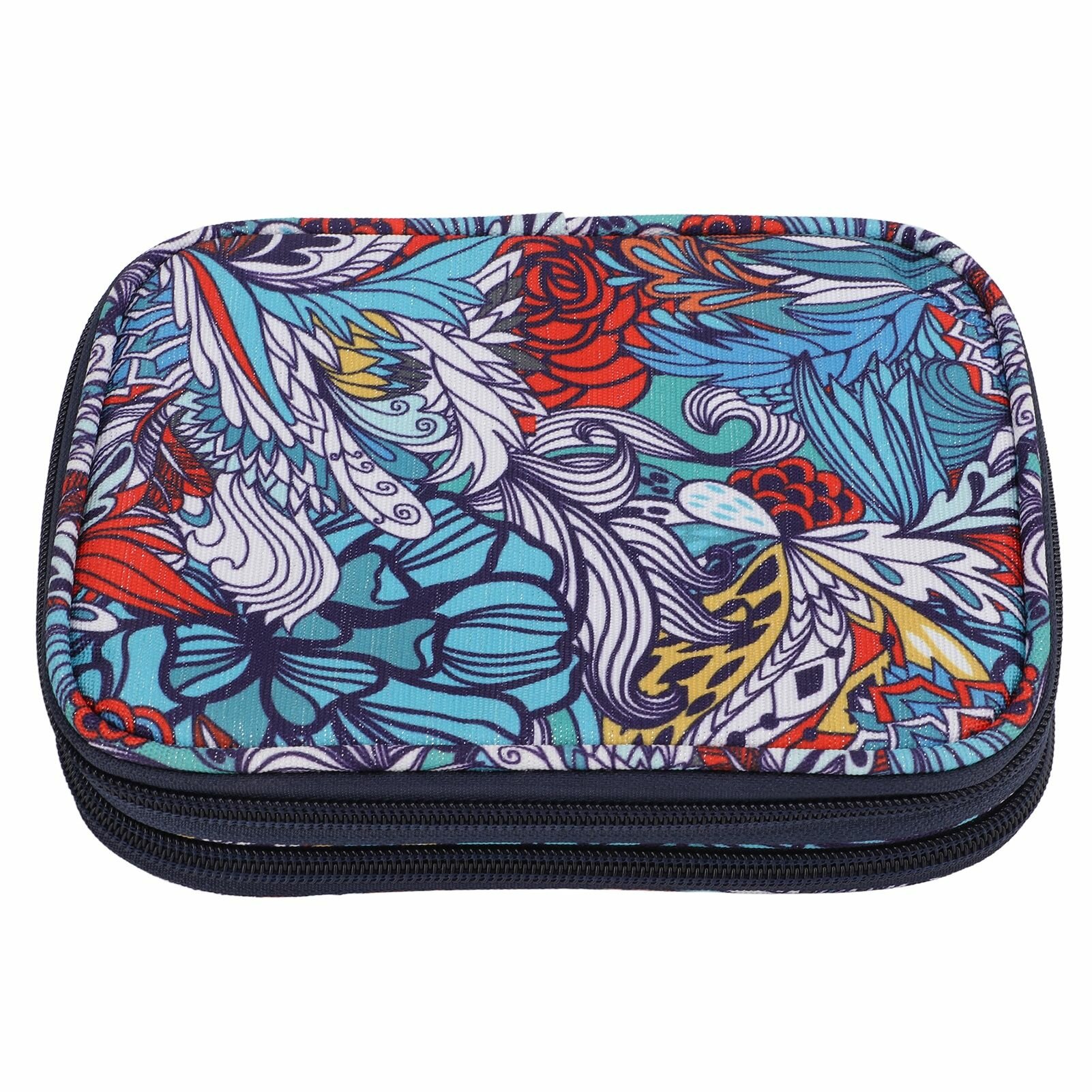 Сумка для вязания крючком, большая вместительная сумка в этническом стиле, яркий цвет, изысканный футляр для игл для домашнего шитья, вязания