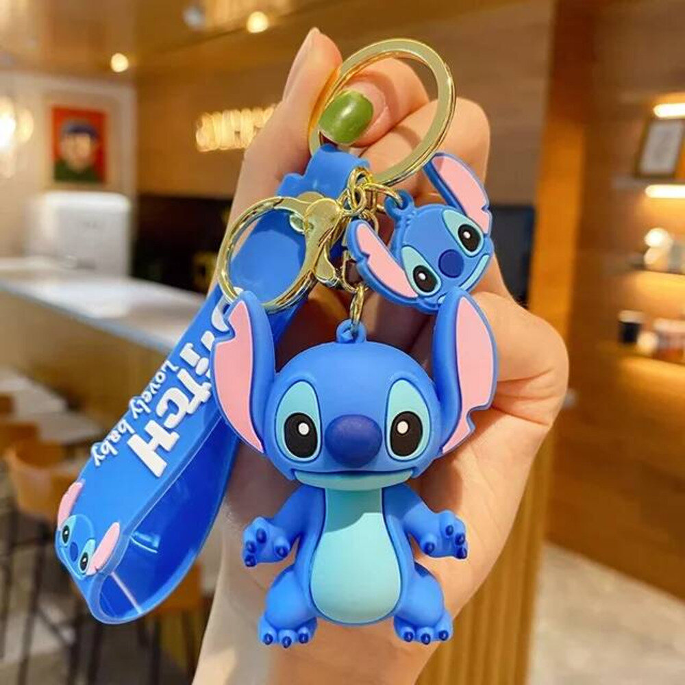Брелок для ключей Stitch, новый аниме-брелок с мультяшным персонажем Лило и Стич, милый кукольный брелок с украшением, брелок с подвеской, детские игрушки, подарки