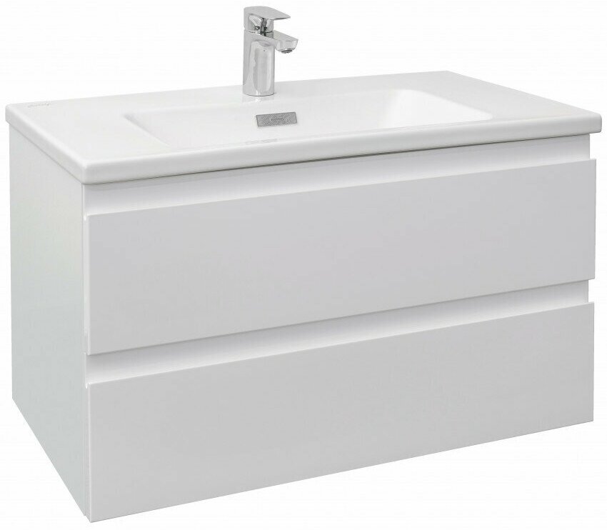 Тумба подвесная Jacob Delafon Madeleine 80 см EB2053-J51 белый матовый с раковиной EXAE112-Z-00