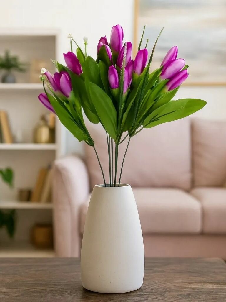 Крокусы цветы искусственные на кладбище или для декора