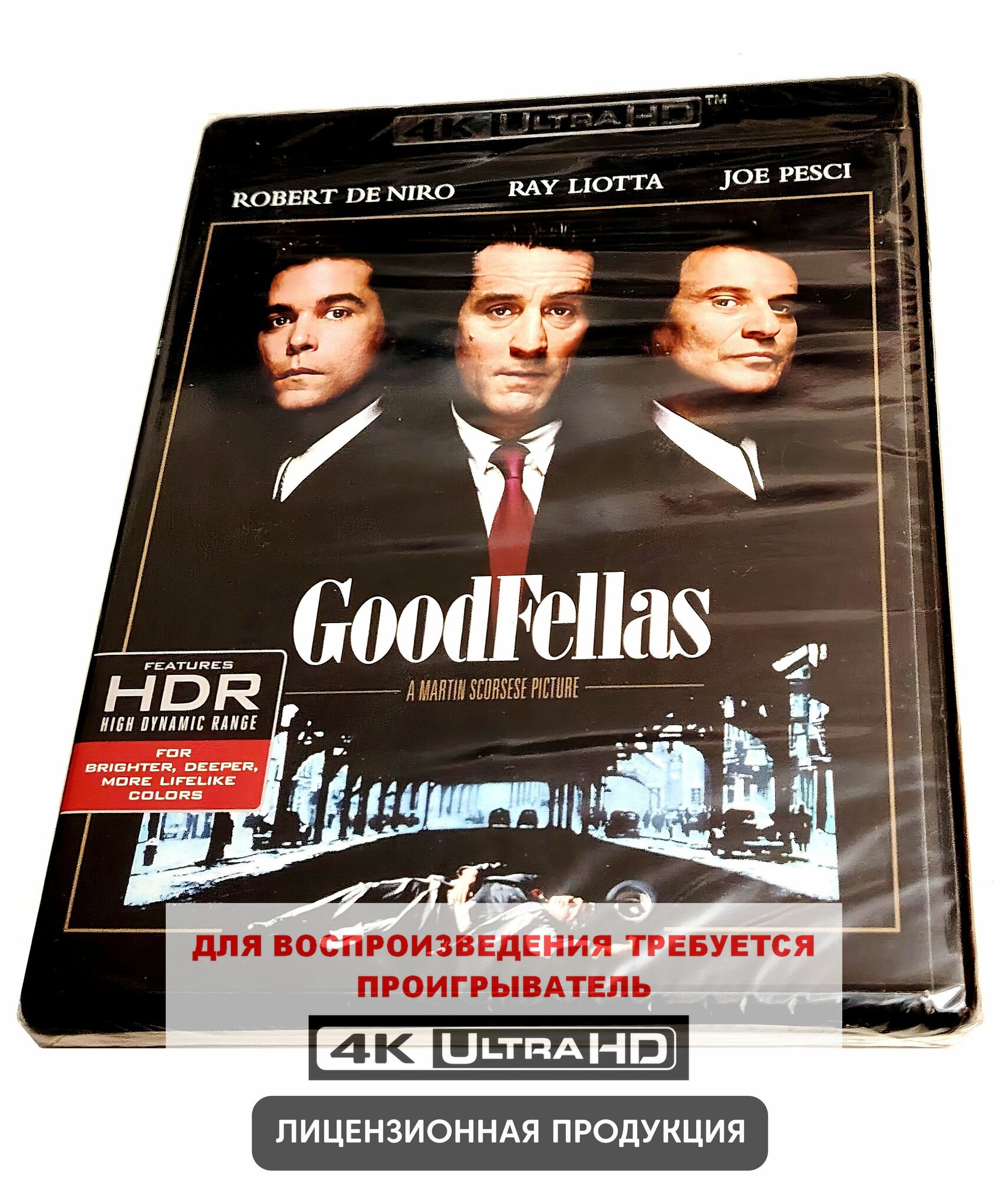 Фильм. Славные парни (1990, 4K UHD + Blu-ray диск) драма, криминал, биография от Мартина Скорсезе / 18+, импорт с русским языком на 4К, us