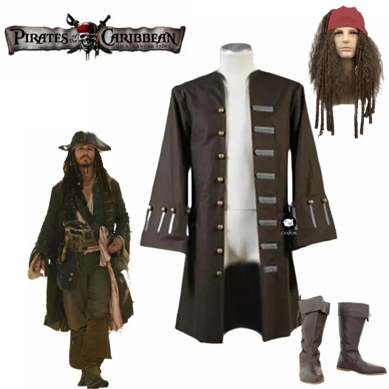 Костюм пирата Джека Воробья M, Full Set