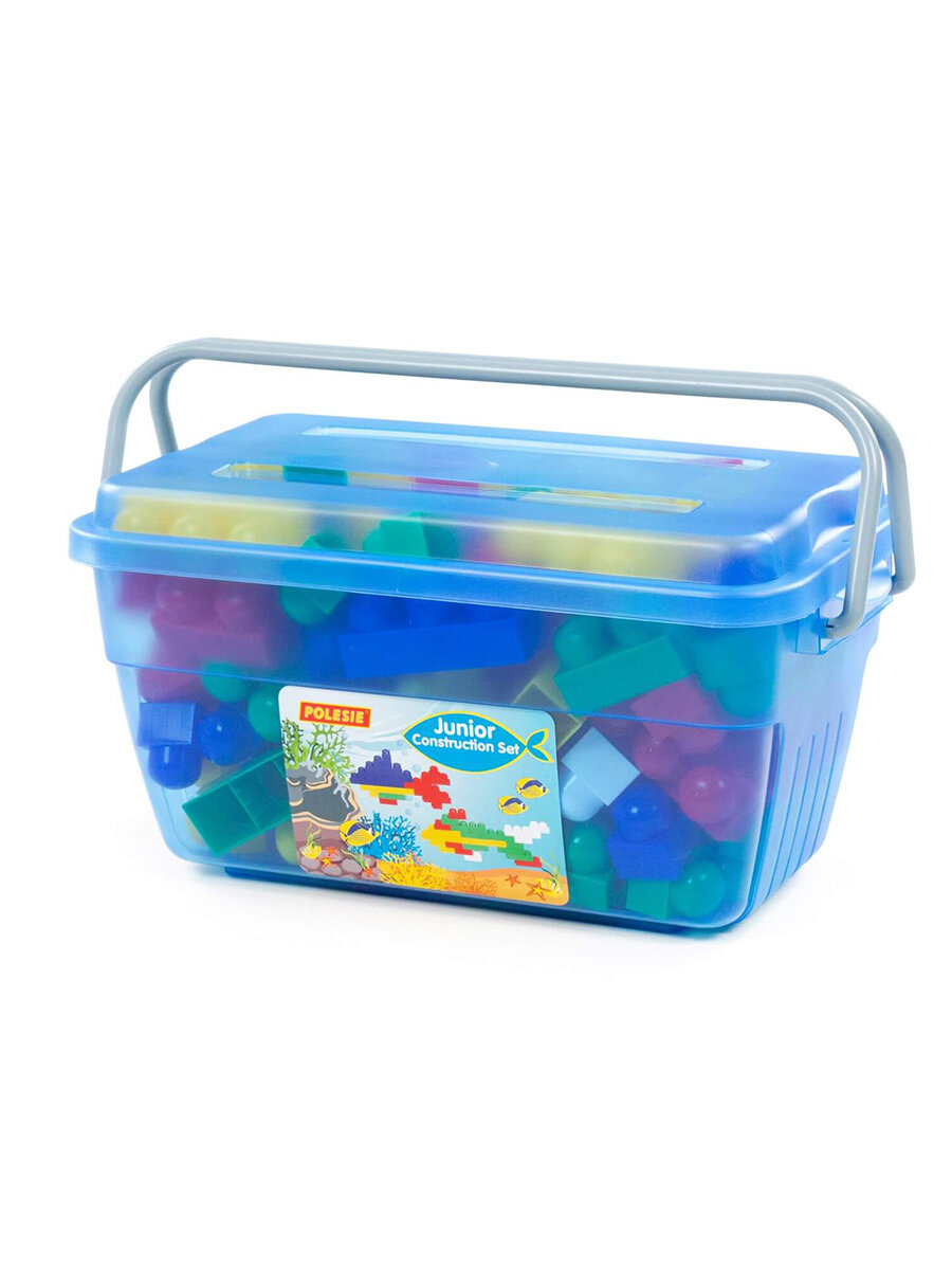 Полесье Конструктор Юниор 114 деталей в контейнере 50441 с 3 лет