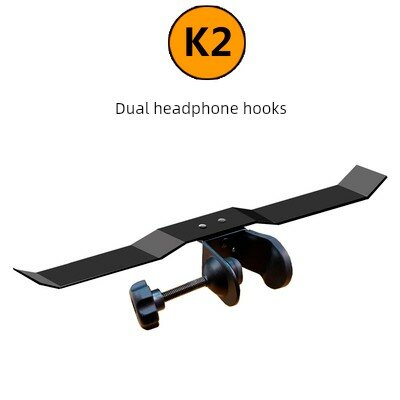 Усилитель-разветвитель для студийных наушников Gottomix AS002, кронштейн-стойка для наушников Двойной крючок для