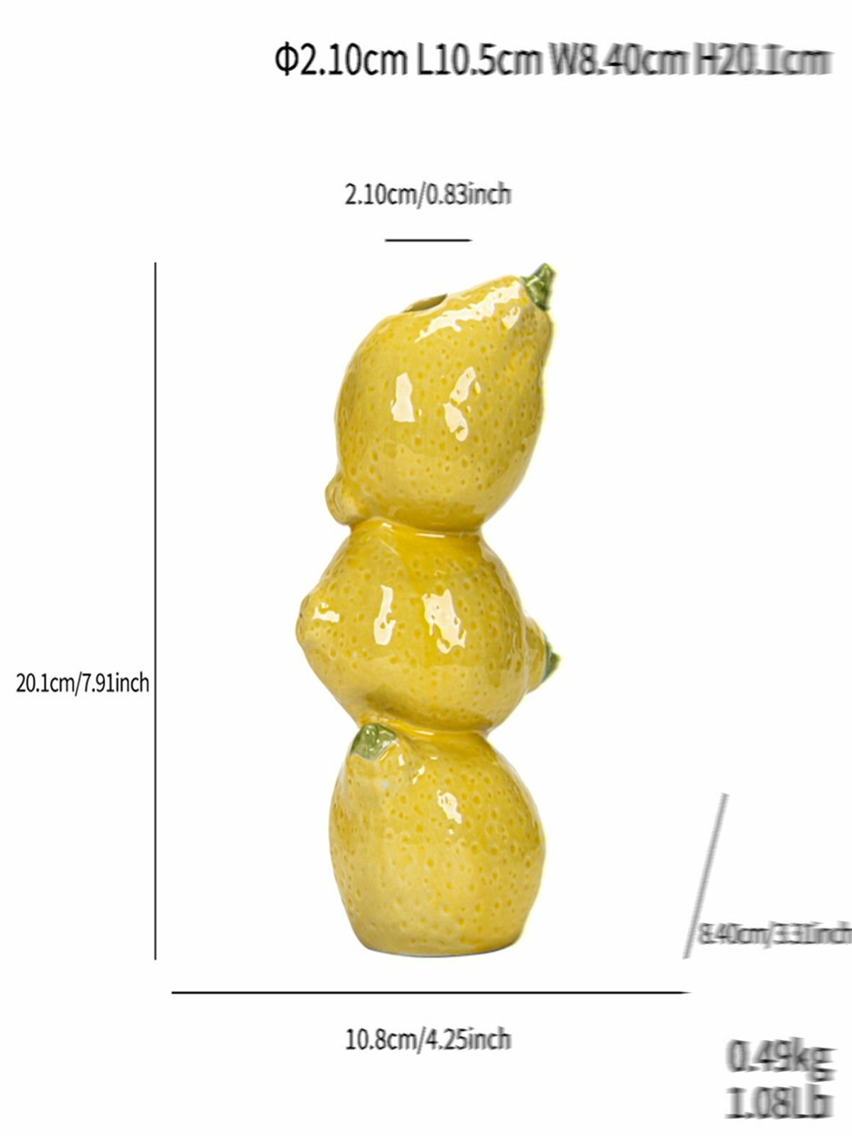 Минималистичная фруктовая цветочная композиция для украшения домашнего интерьера (настольный декор)