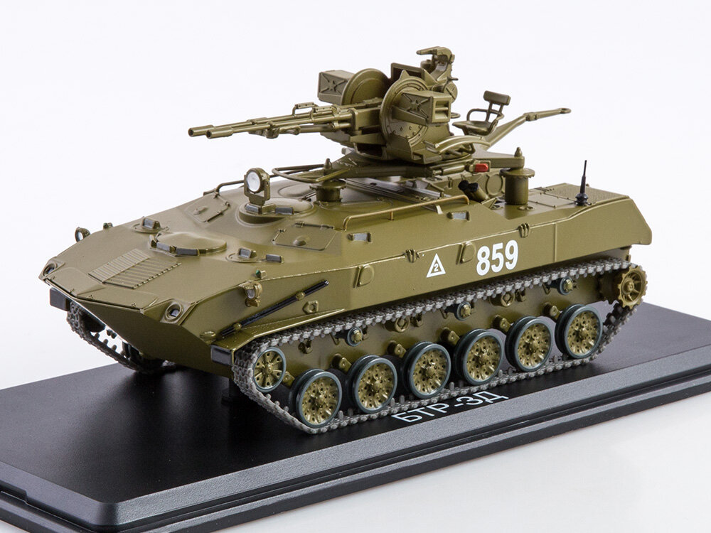 Модель коллекционная SSM Танк бтр-зд, хаки