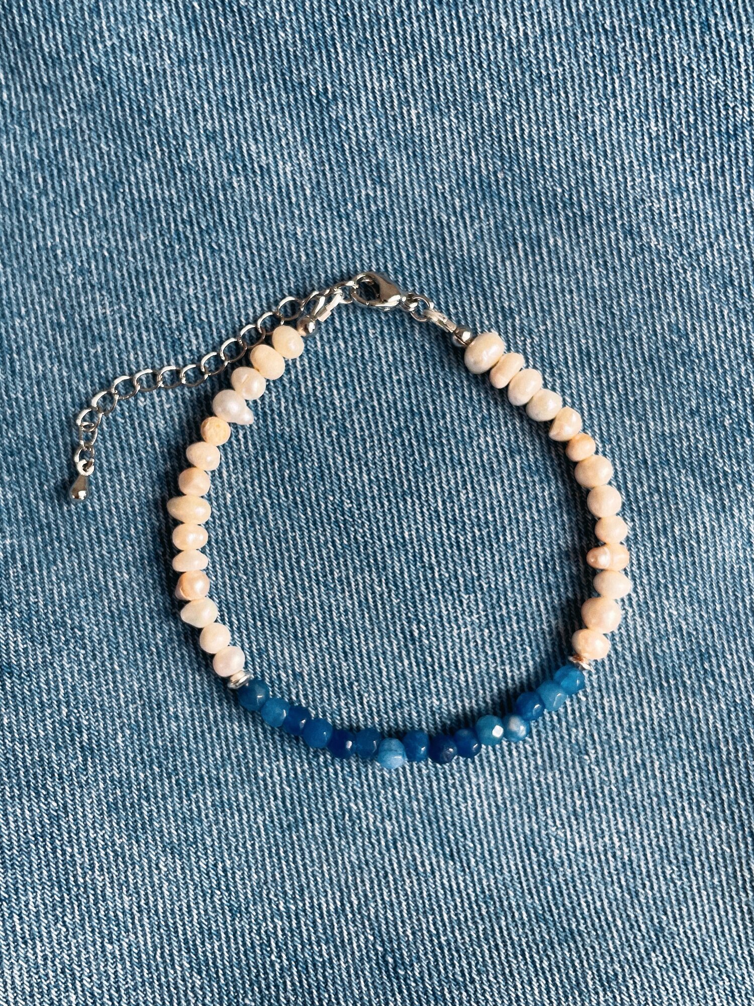 Браслет, жемчуг пресноводный, агат