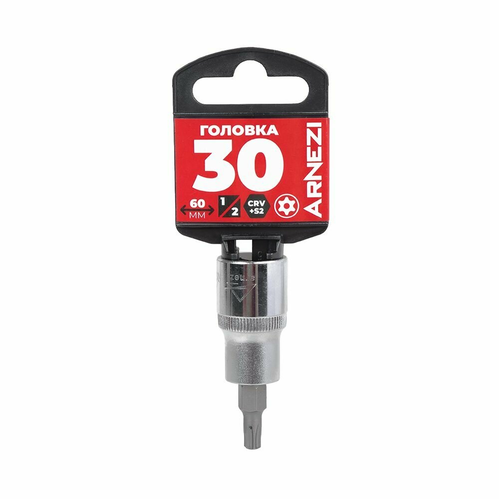 Головка 1/2" со вставкой TORX Security T30 L 60 на холдере Arnezi R0345230