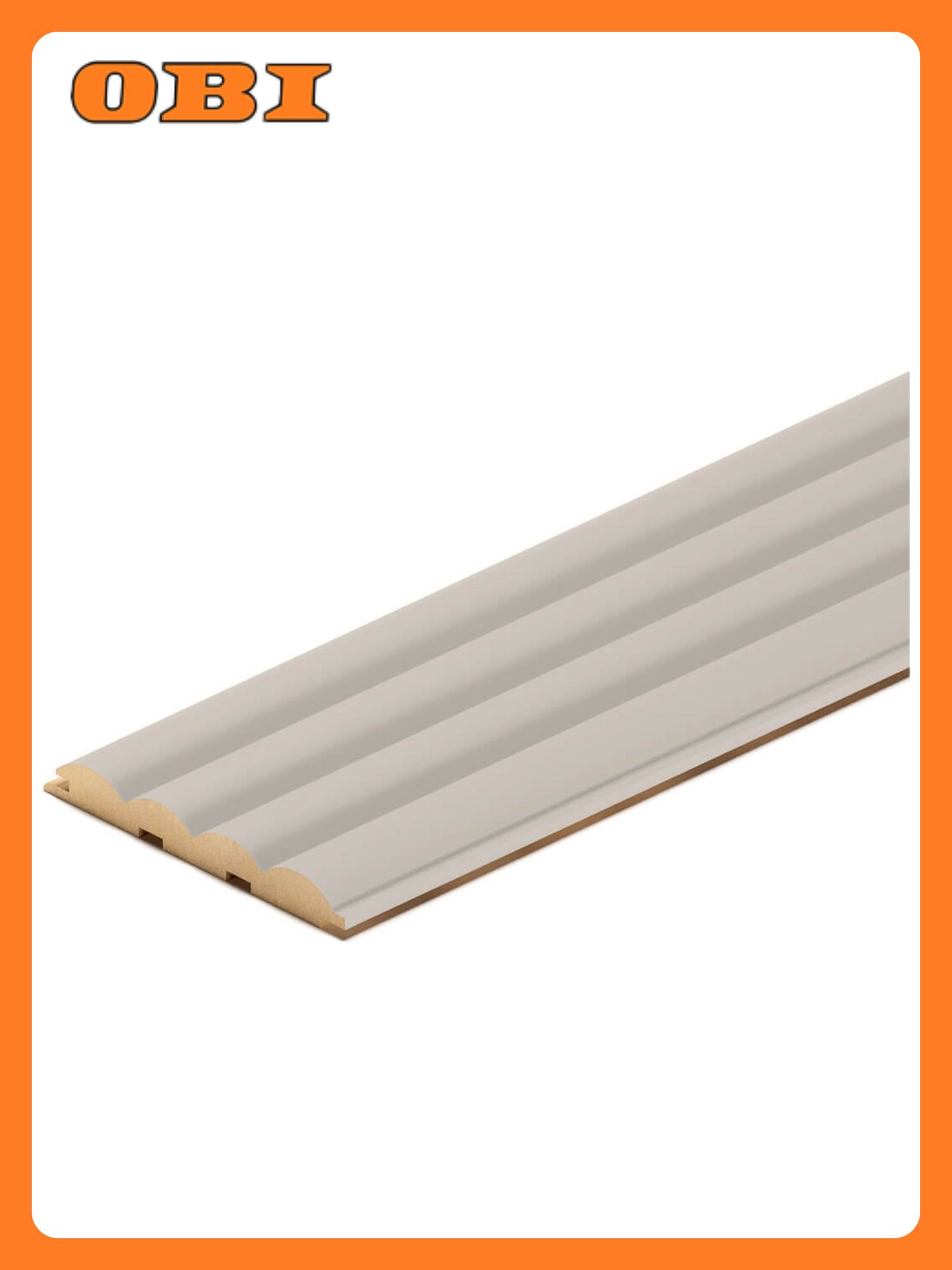 Панель Стеновая Реечная МДФ Stella Wave De Luxe Sandgrau 2700x119x16 мм