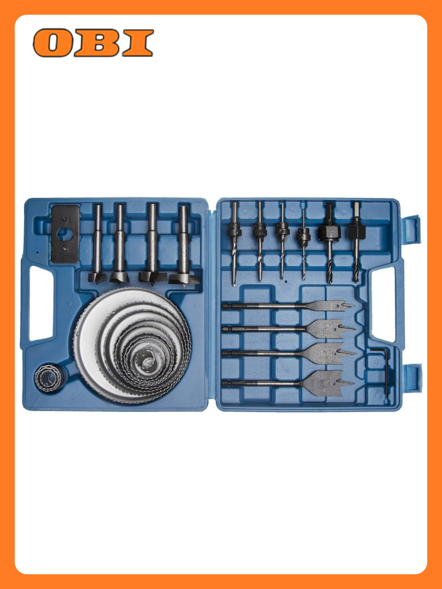 Набор коронок ЗУБР, для дерева, сталь 45, парооксидированные, 28шт