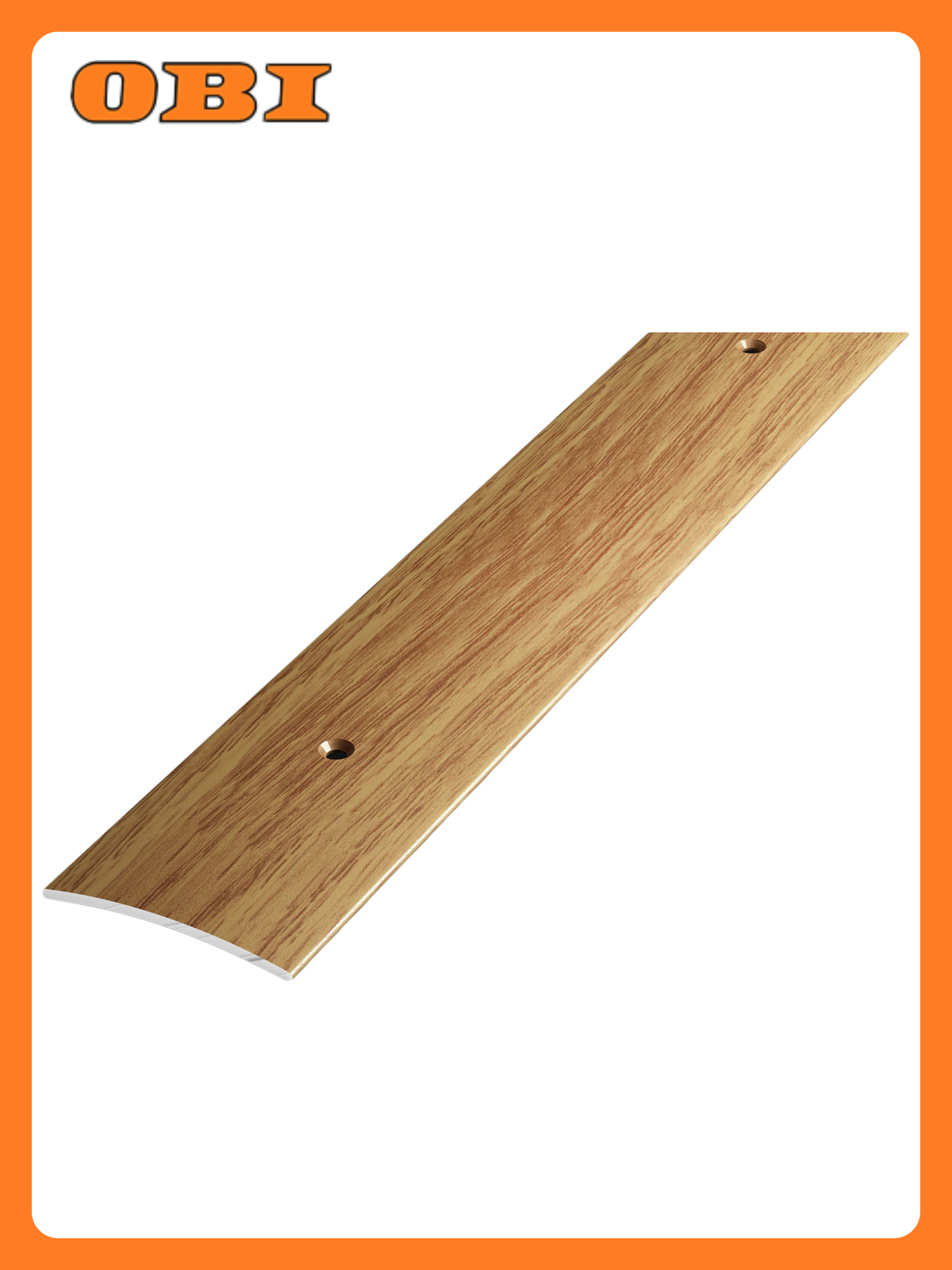 Порог одноуровневый лука ПС 04 1800.084 Дуб универсал алюминий 1800х44,5 мм