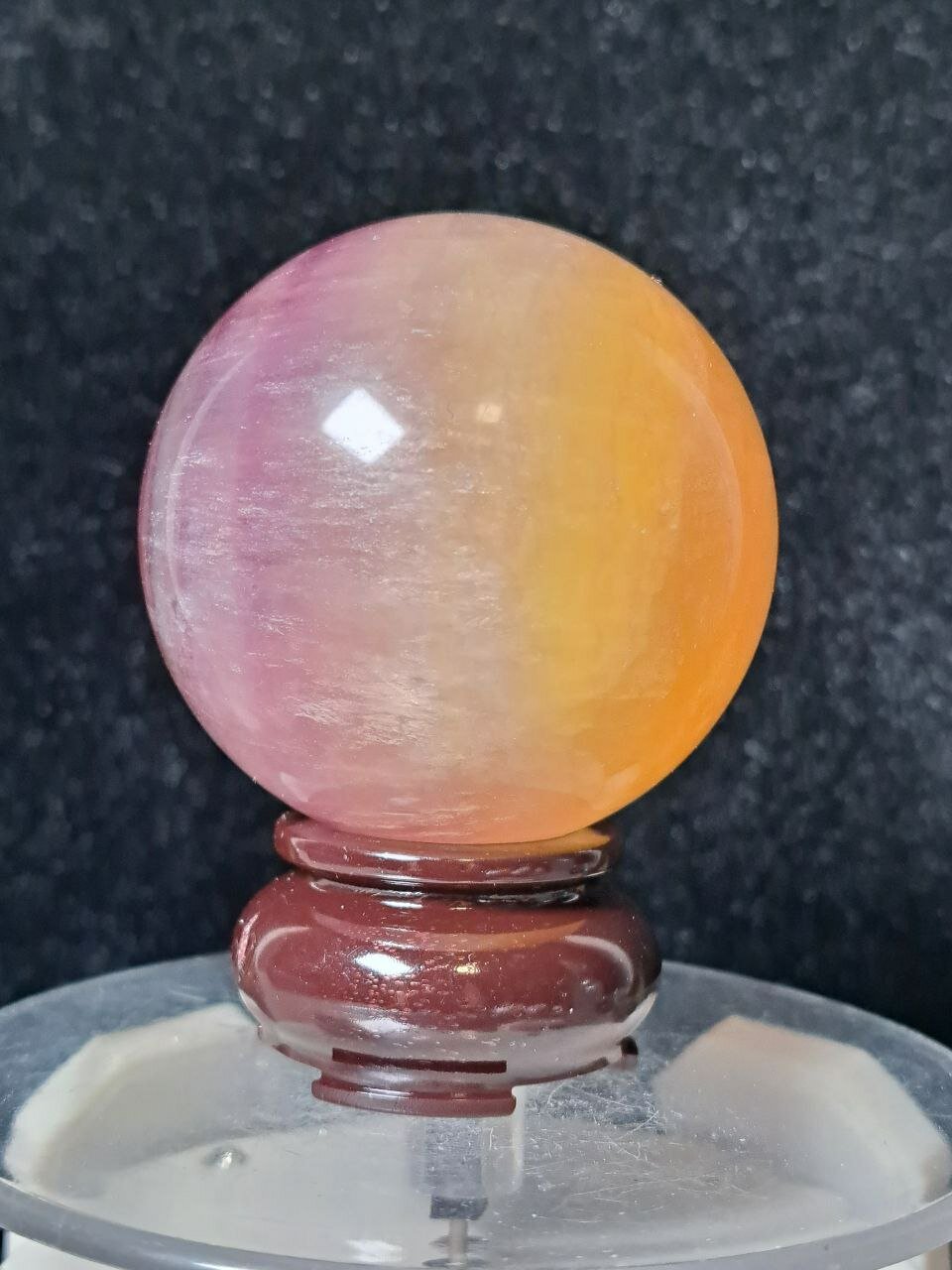 Шар флюорит, натуральный камень, талисман, амулет, оберег, декор для дома, интерьера, 229 гр