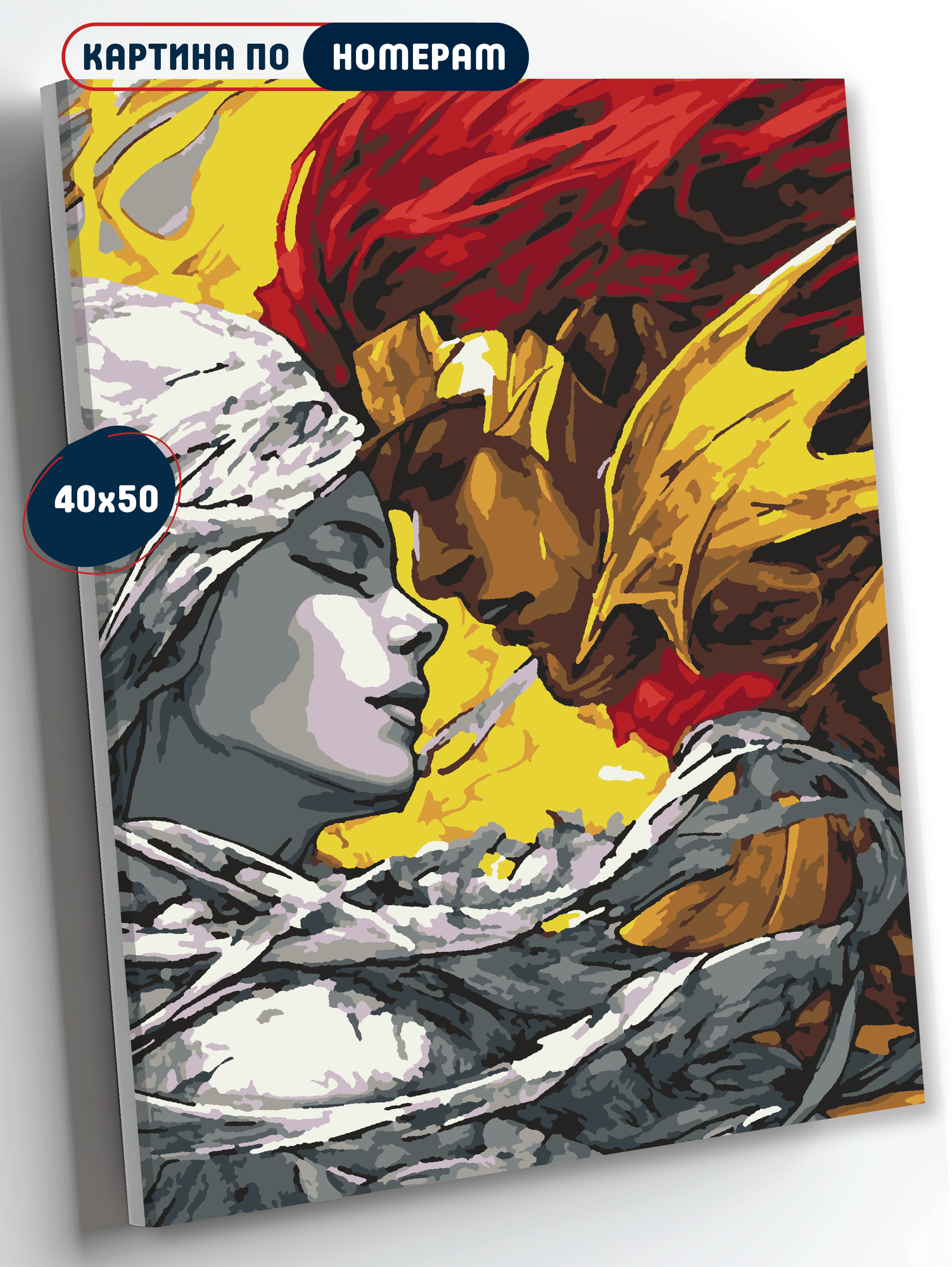 Картина по номерам "Греческие боги", Холст на подрамнике 40х50, набор для рисования