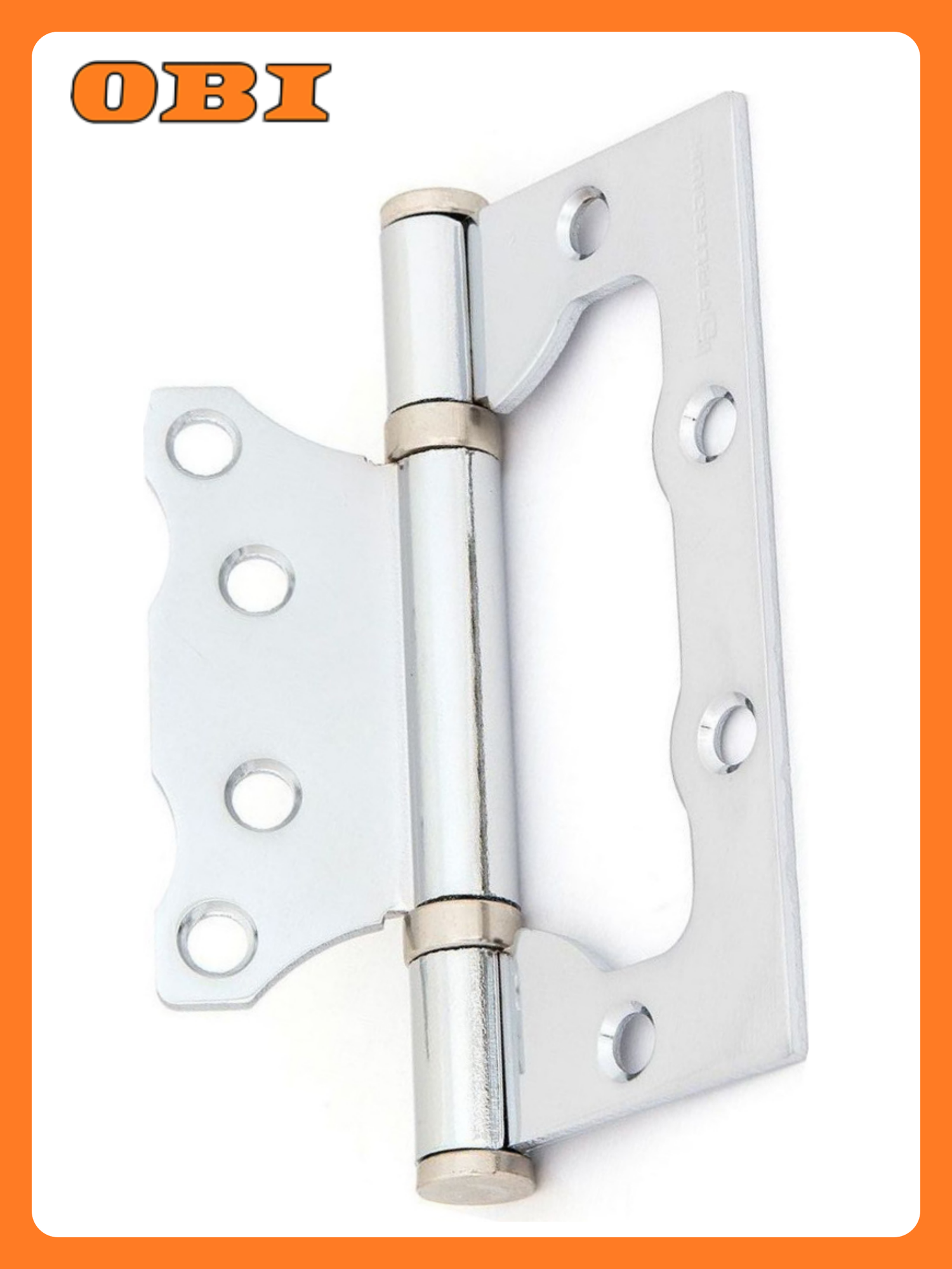 Дверная петля универсальная накладная Palladium 100х75х2,5 хром