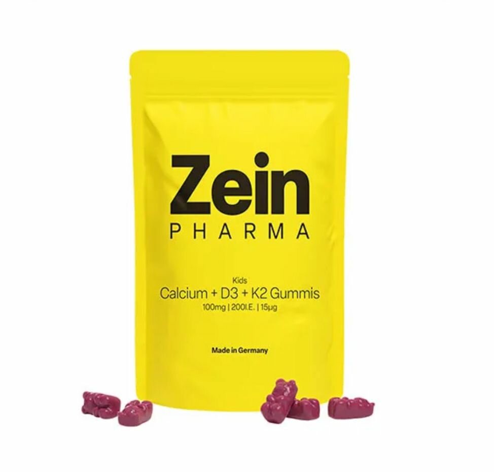 ZeinPharma Кальций D3 K2 жевательные для детей 60 штук Германия