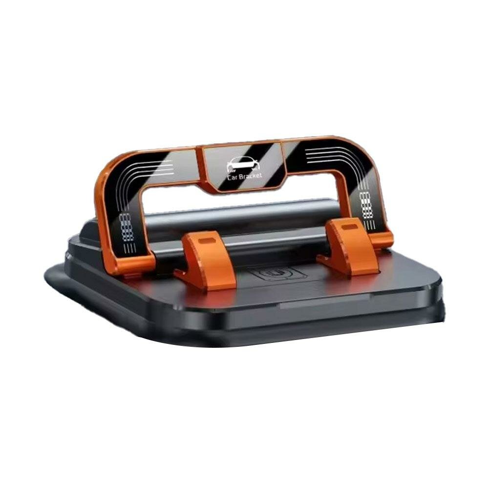 Автомобильный держатель для телефона 2 в 1 и подставка для номерного знака, крепление на приборную панель с прочной присоской и регулируемым зажимом, вращающаяся на 360° подставка для всех телефонов и автомобилей.