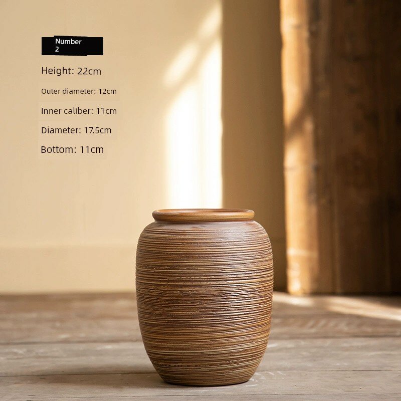 Большая напольная ваза из керамики в современном минималистичном стиле, китайская, для цветочных композиций,