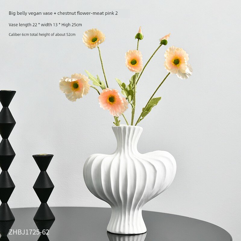 Орхидея фаленопсис в керамической вазе в стиле лёгкой роскоши, большая французская ваза для дома, гостиной, в стиле