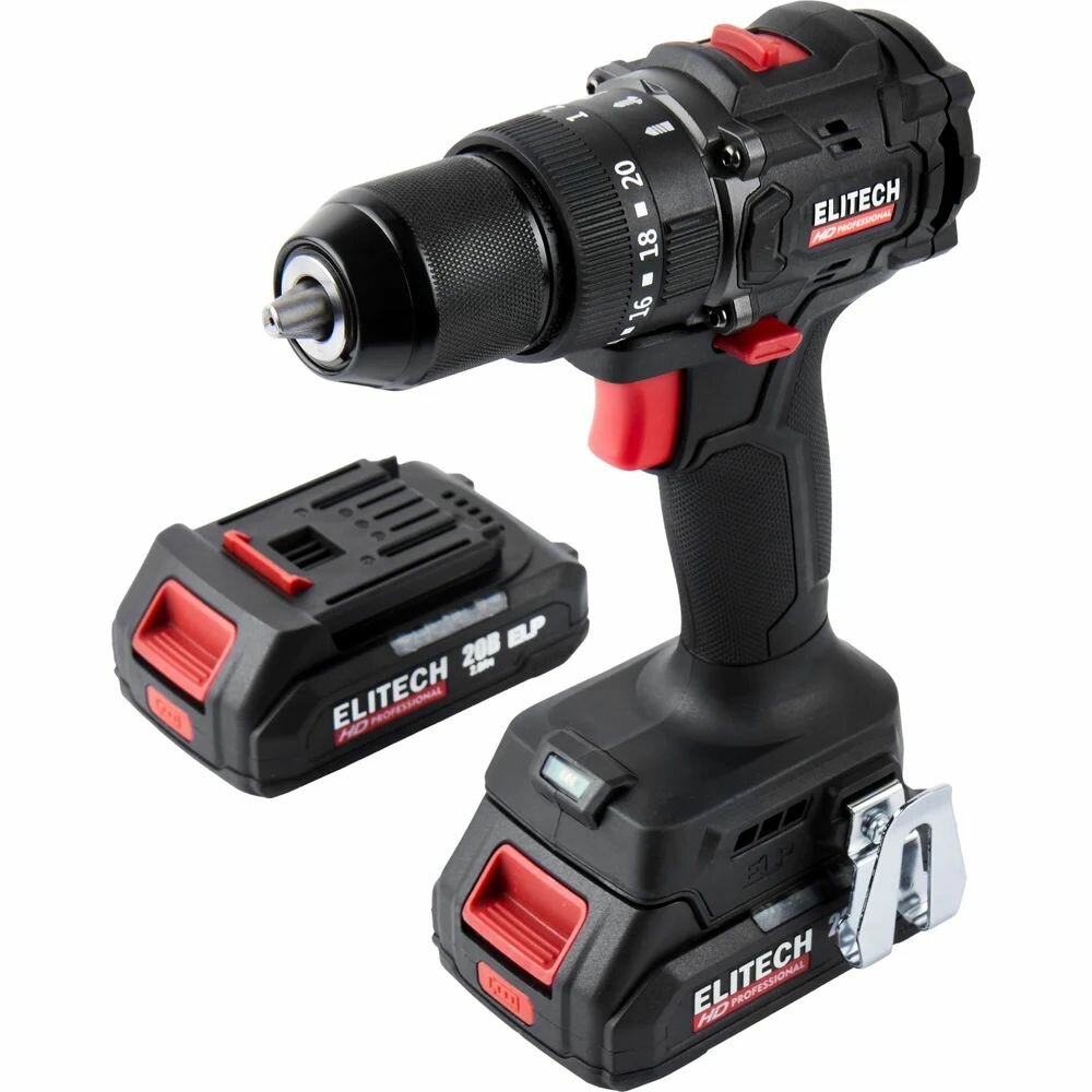 Аккумуляторная дрель Elitech CD 20ISL2