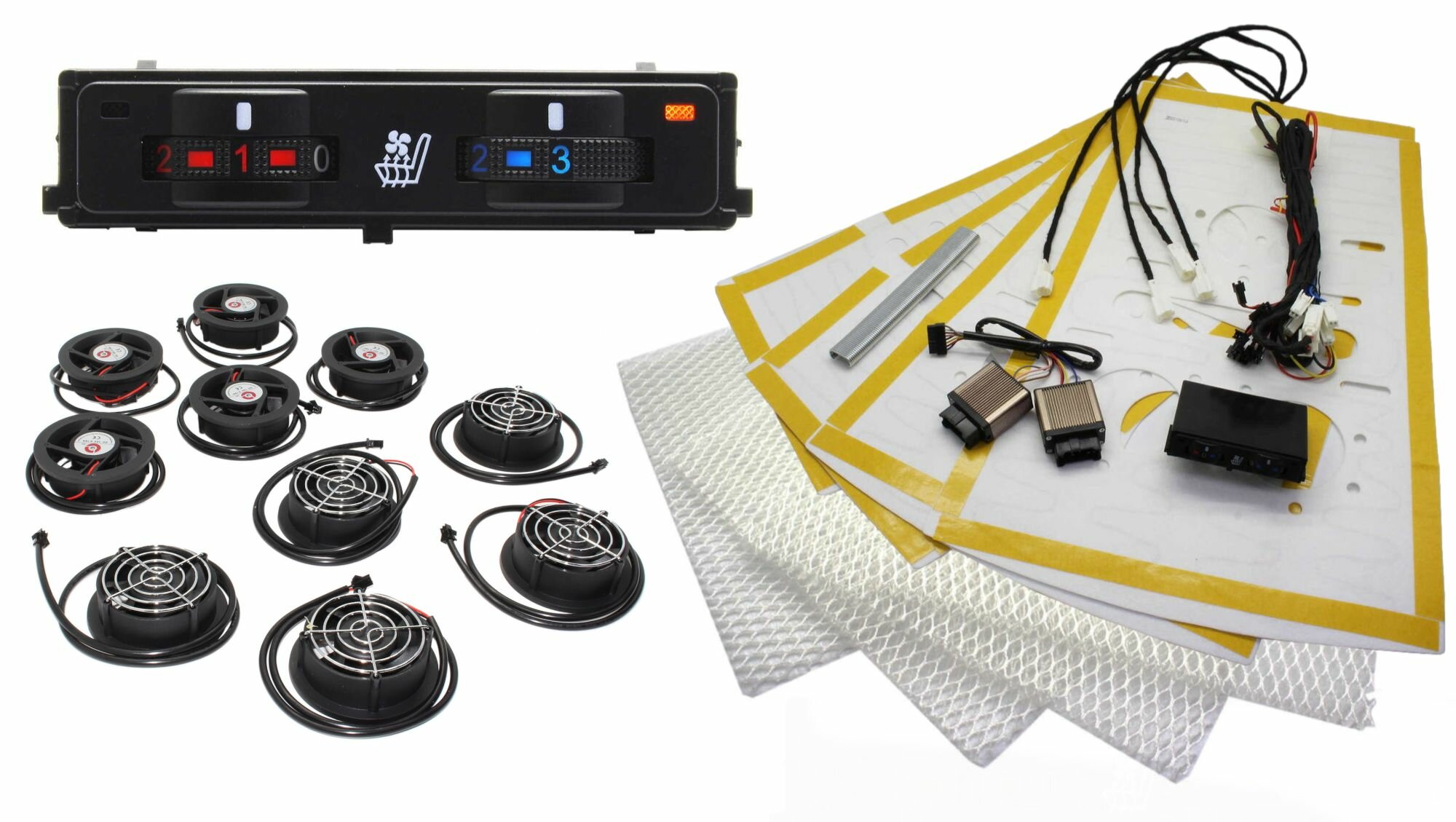 Комплект вентиляции и подогрева двух сидений для Toyota Prado 2017+ / Wide Media ZGC7t