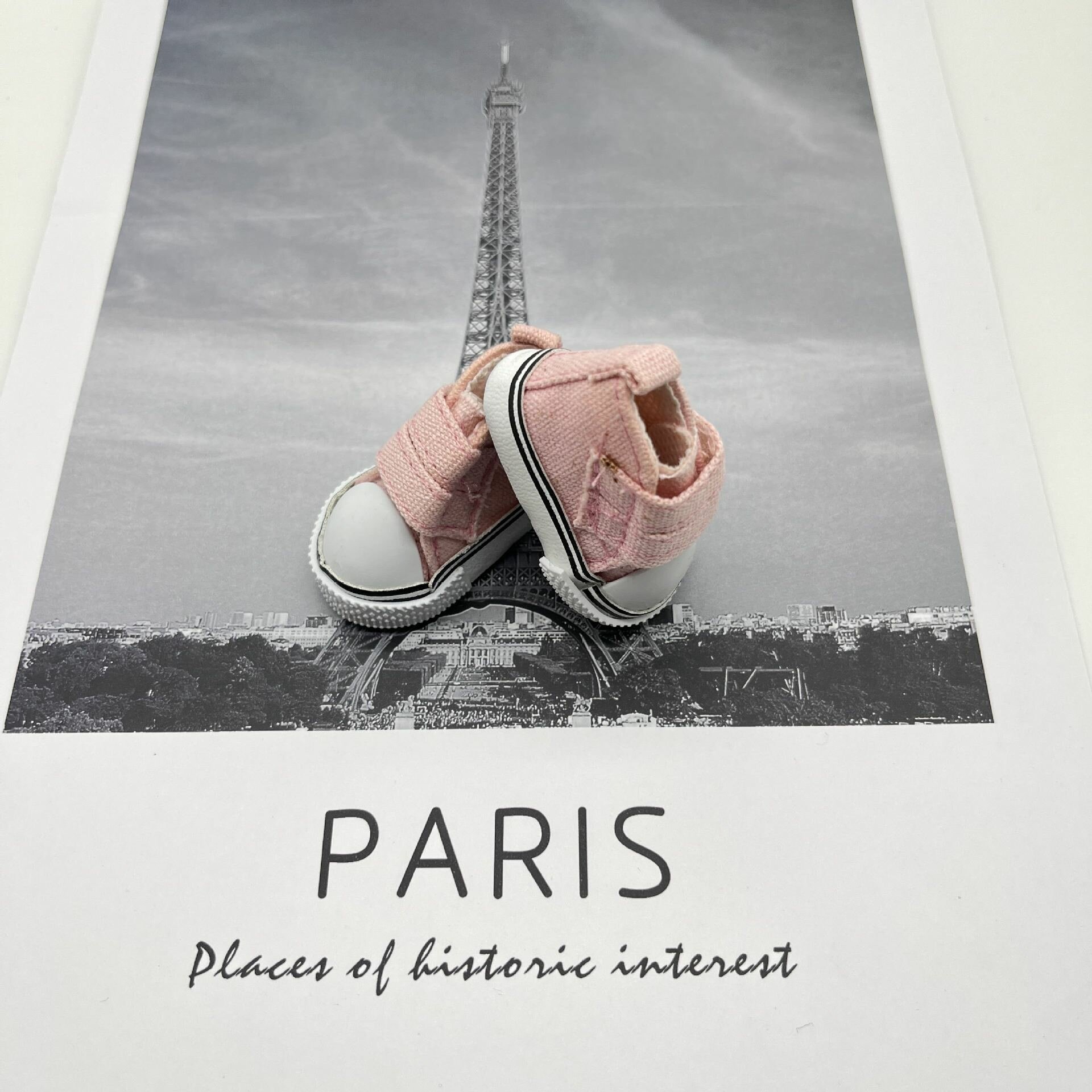 Горячая продажа через границу 20CM 6 очков BJD хлопок кукольные туфли 5CM мини-липучки холст обувь SD палец обувь