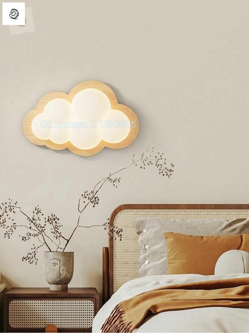 Настенный светильник цвет дерева с тремя цветовыми температурами