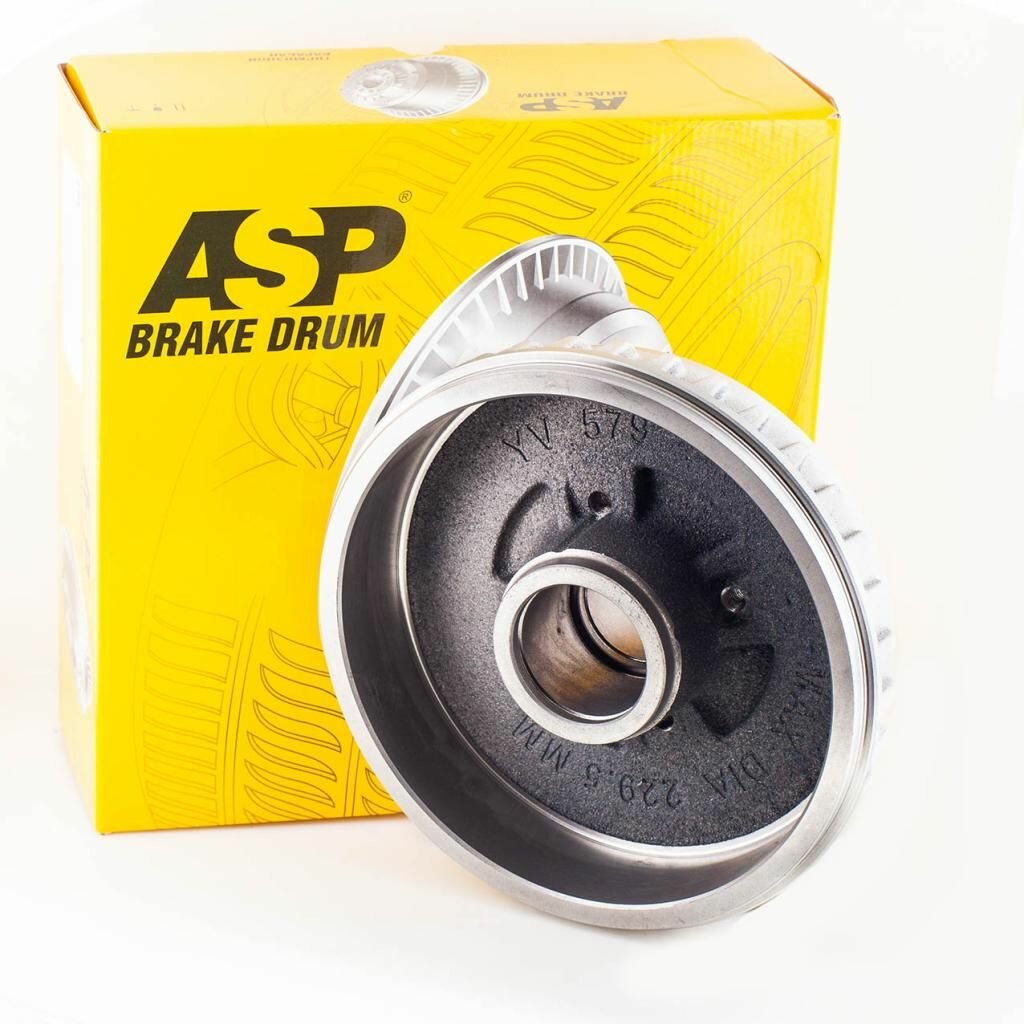Барабан тормозной ASP 290107, Lada Largus, Nissan Almera J15, 228.6 мм без подшипника и кольца АВС