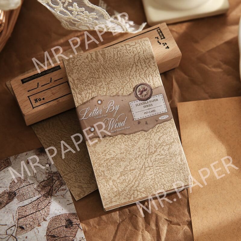 Бумага для скрапбукинга Mr.Paper, 50 листов в сумке, ретро-принты для декора телефона, открыток, альбома, творческий набор для рукоделия и дизайна