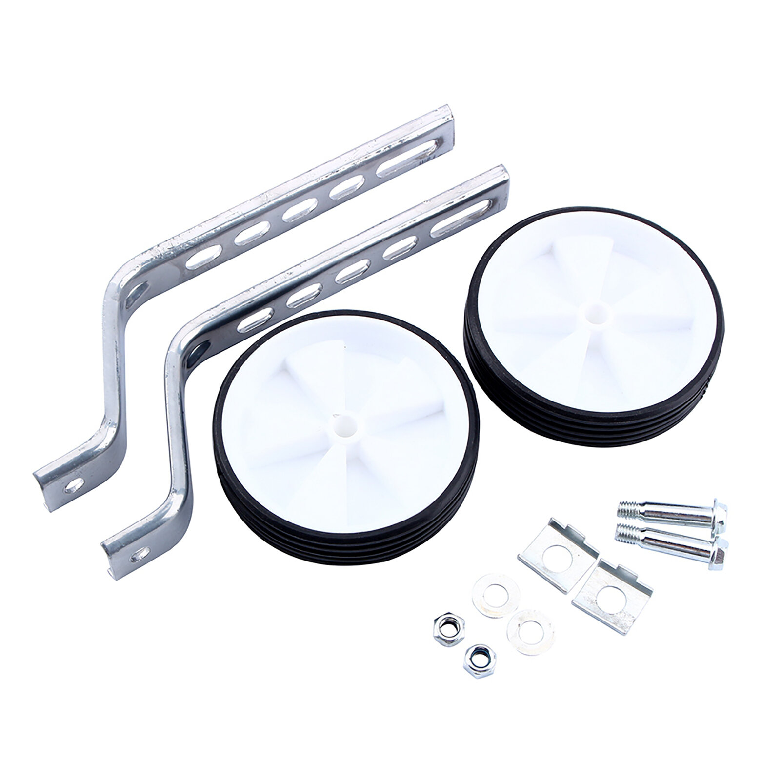 2X Универсальных Велосипедных Тренировочных Колес Регулируемые 12-20"