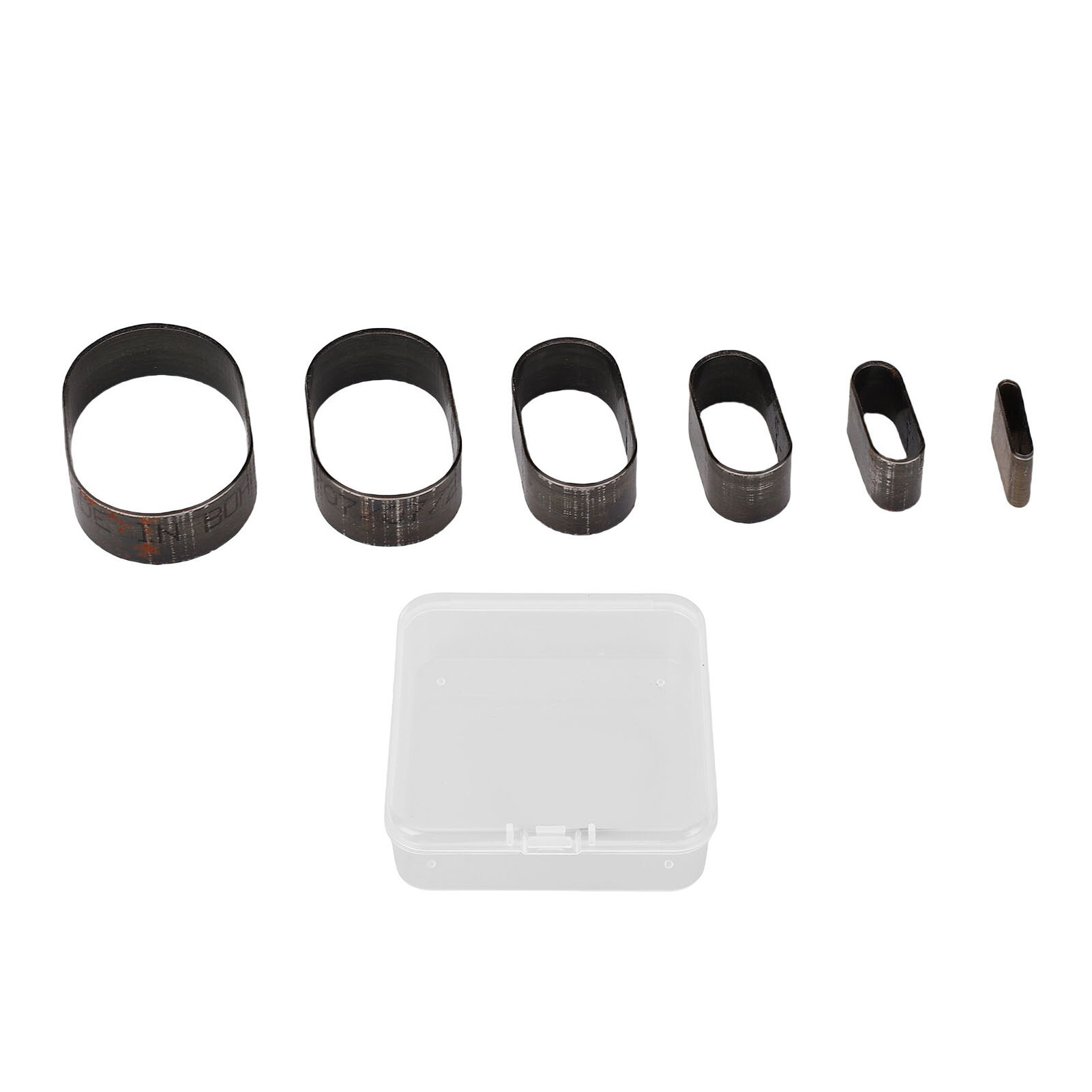 Набор инструментов для резки кожи овальной формы, диаметр отверстий 10 мм, 13 мм, 16 мм, 19 мм, 22 мм, 25 мм, для пробивания полых отверстий в коже.