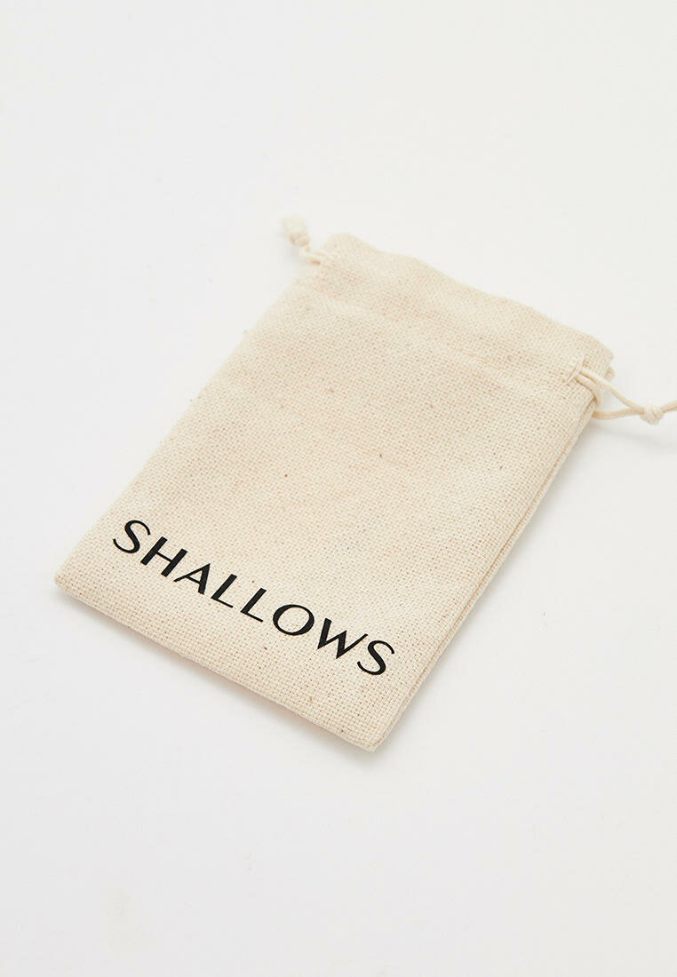 Чокер SHALLOWS, фианит, гематит, перламутр, жемчуг пресноводный, длина 37 см, черный, серебряный, золотой — фото 1