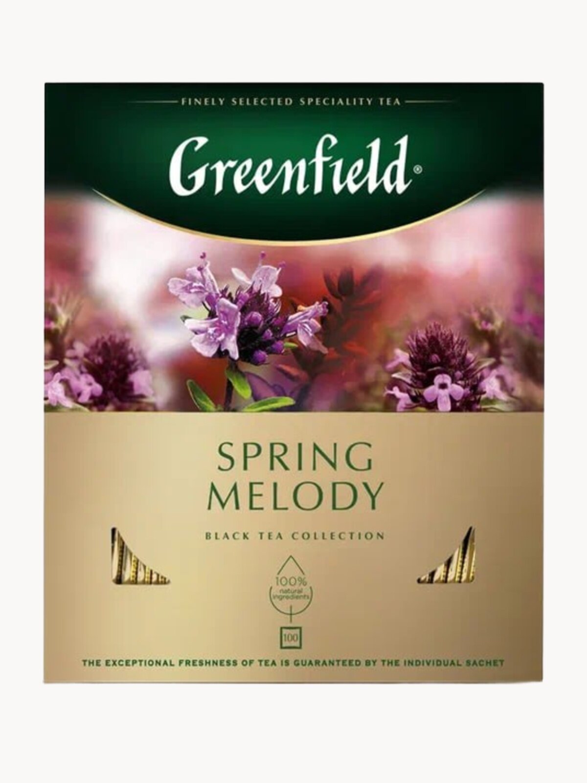 Чай черный Greenfield Spring Melody в пакетиках, 100 пак.