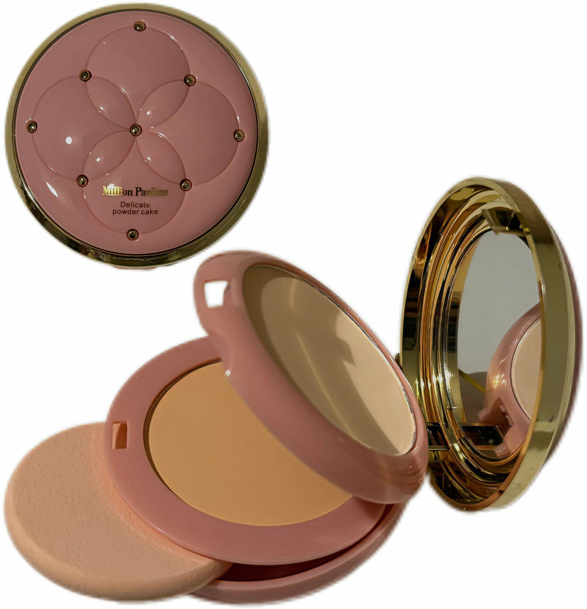 Пудра для лица 3 в 1 Sakura SPF 30 PA+++ тон 02, 24 гр