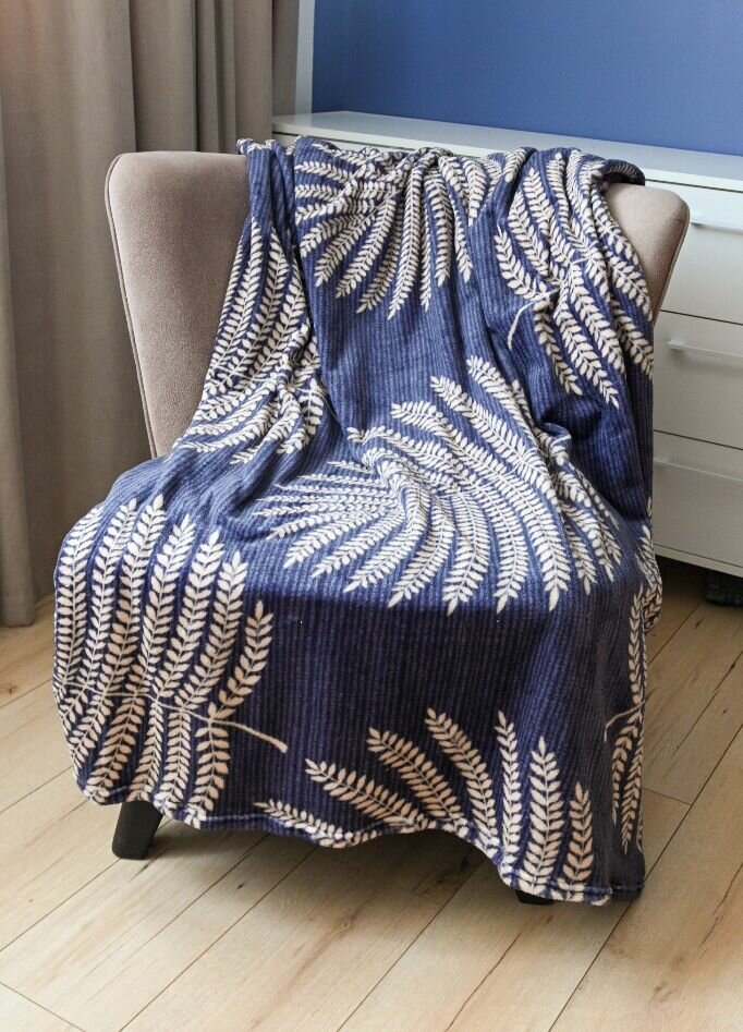 Плед "Аэрософт" Alice Textile: 150х200, рис. Папоротник