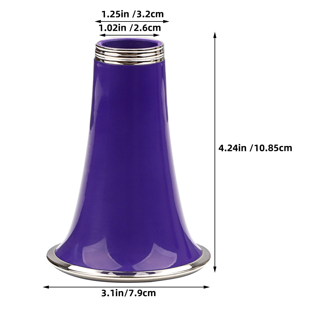 Clarinet Bell Для Кларнета Из Пластика Простой Дизайн Удобное Использование 10.80X7.90X7.90CM