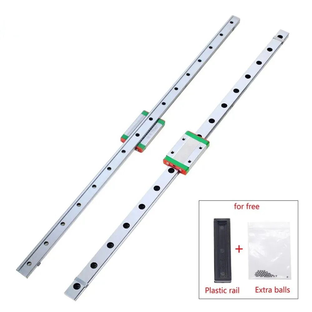 Высокоточная линейная направляющая MGN9H, 100мм 1 шт, блок MGN9H 440C SUS нержавеющая сталь 1 шт.