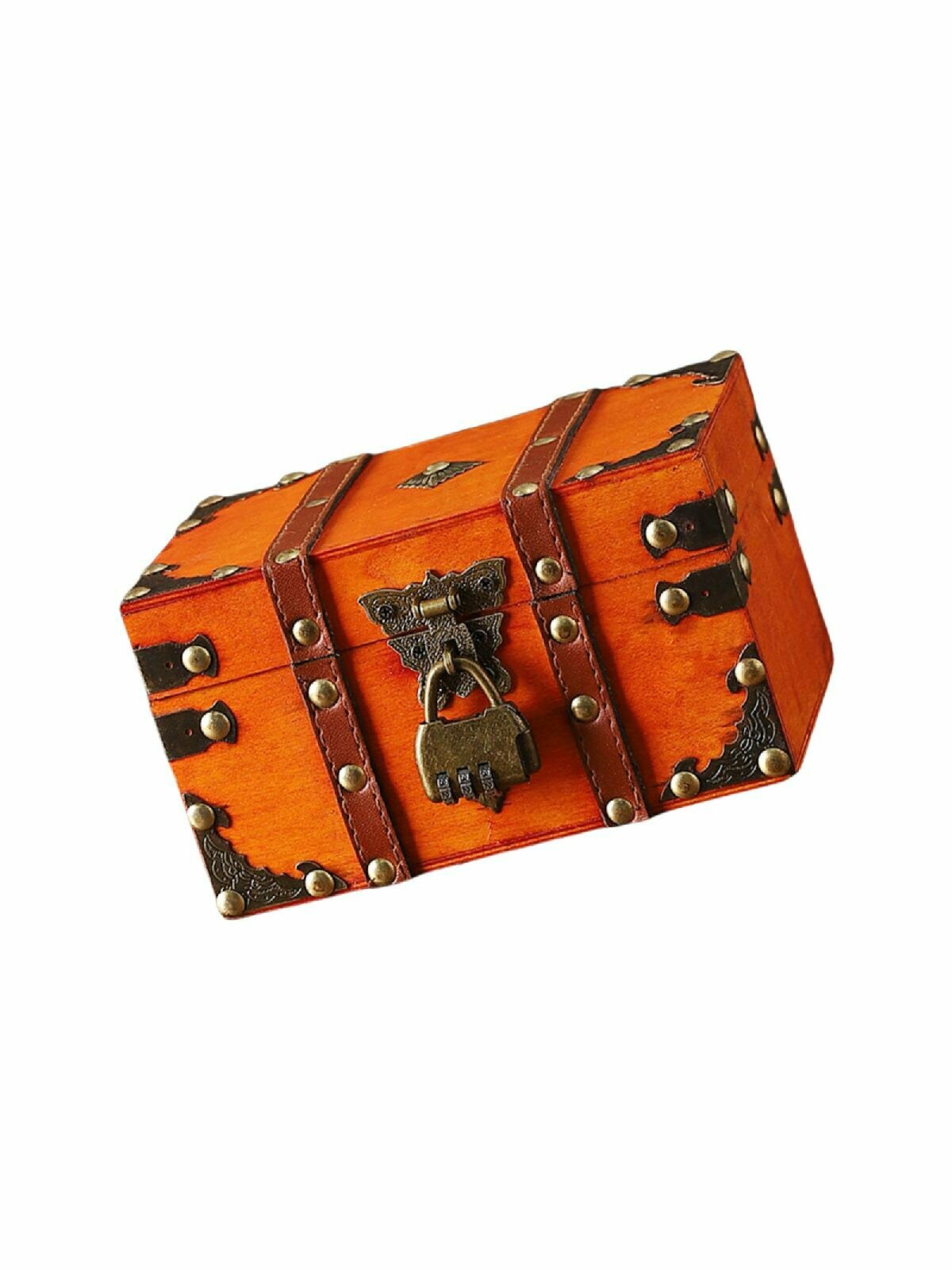 Деревянный сундук для хранения старинного мастерства с предохранительным креплением, Адаптируемый контейнер