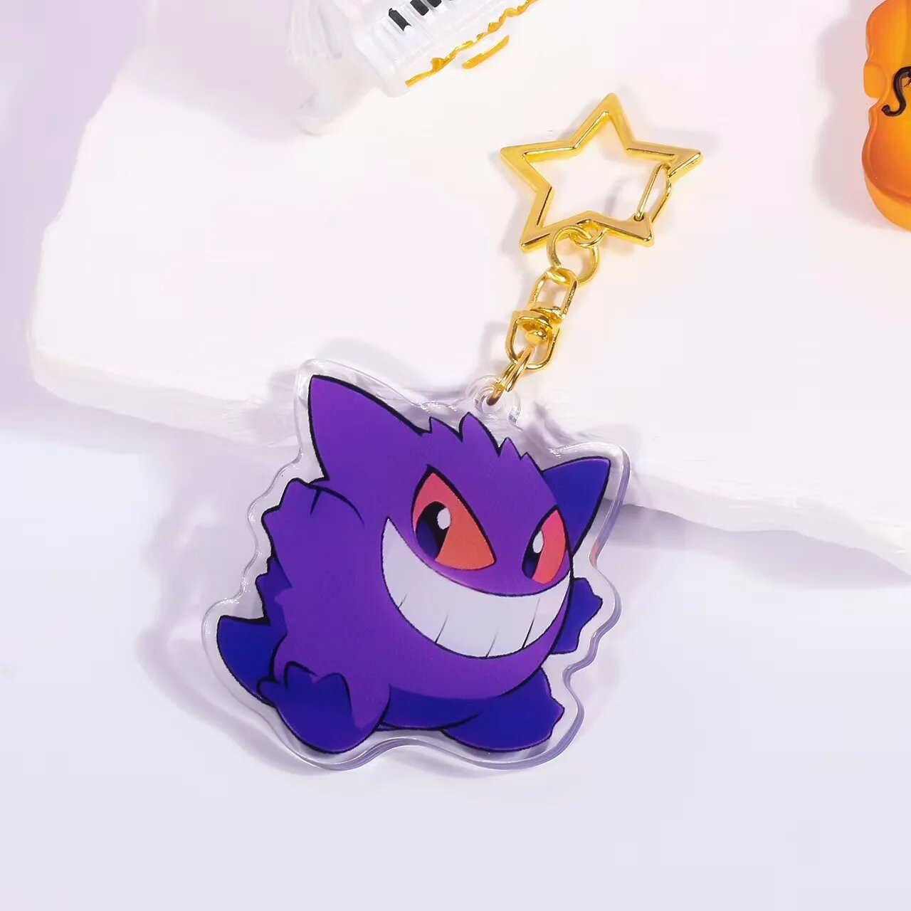 Брелок Pokemon Гастли, акрил, цвет 24