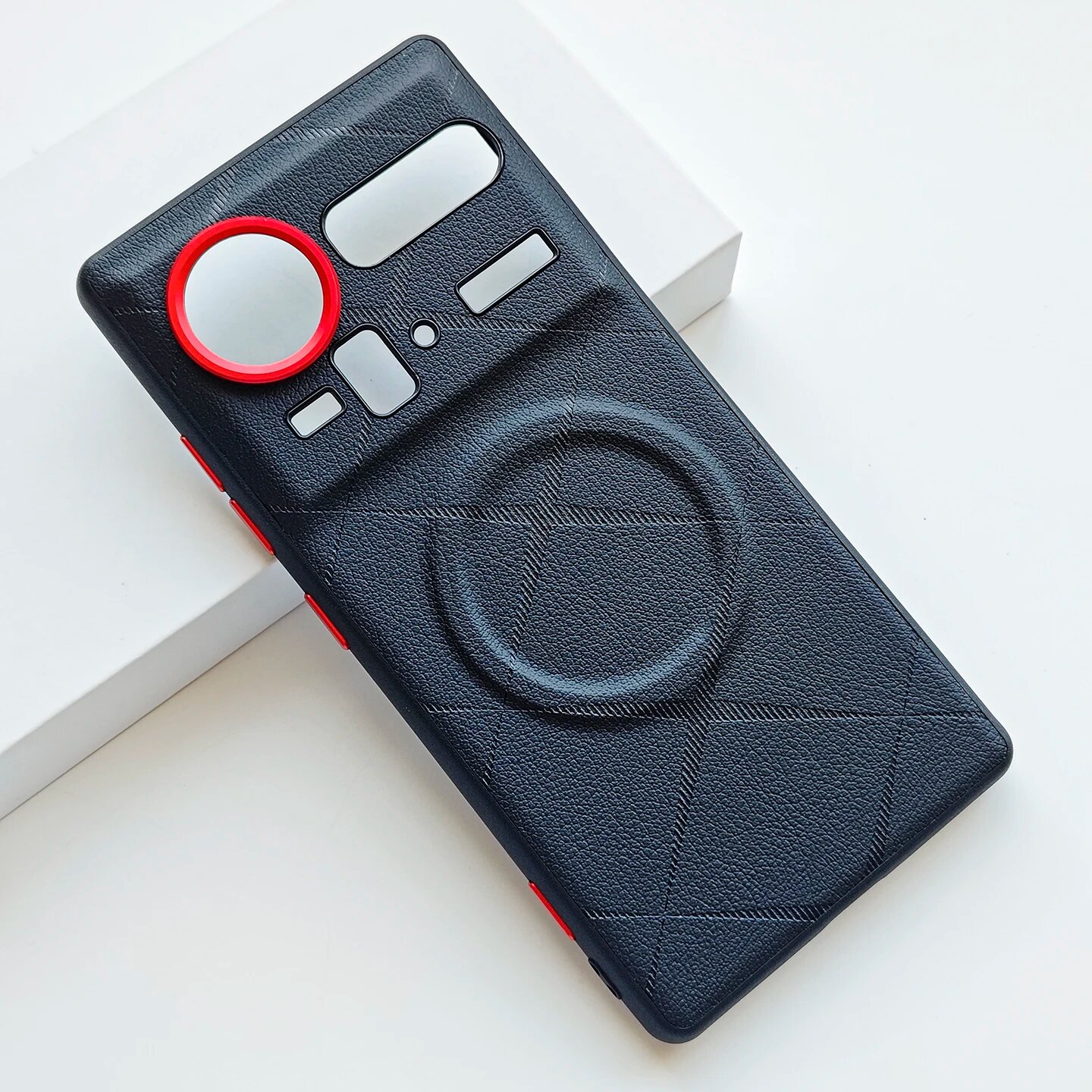 Чехол для Nubia Z80 Ultra, жесткий матовый, с магнитной беспроводной зарядкой, Черный, black