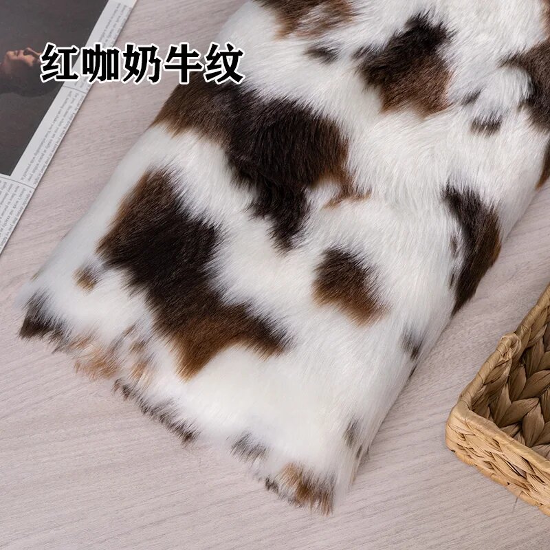 Искусственный мех ткань Xintianji леопардовый принт 8