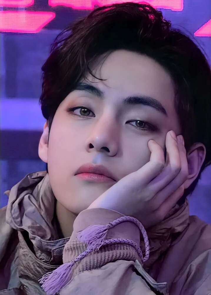 Алмазная Мозаика "Ким Тэхён Из BTS" 40х50 См Алмазная Вышивка / Картина Стразами Подарков / Украшения