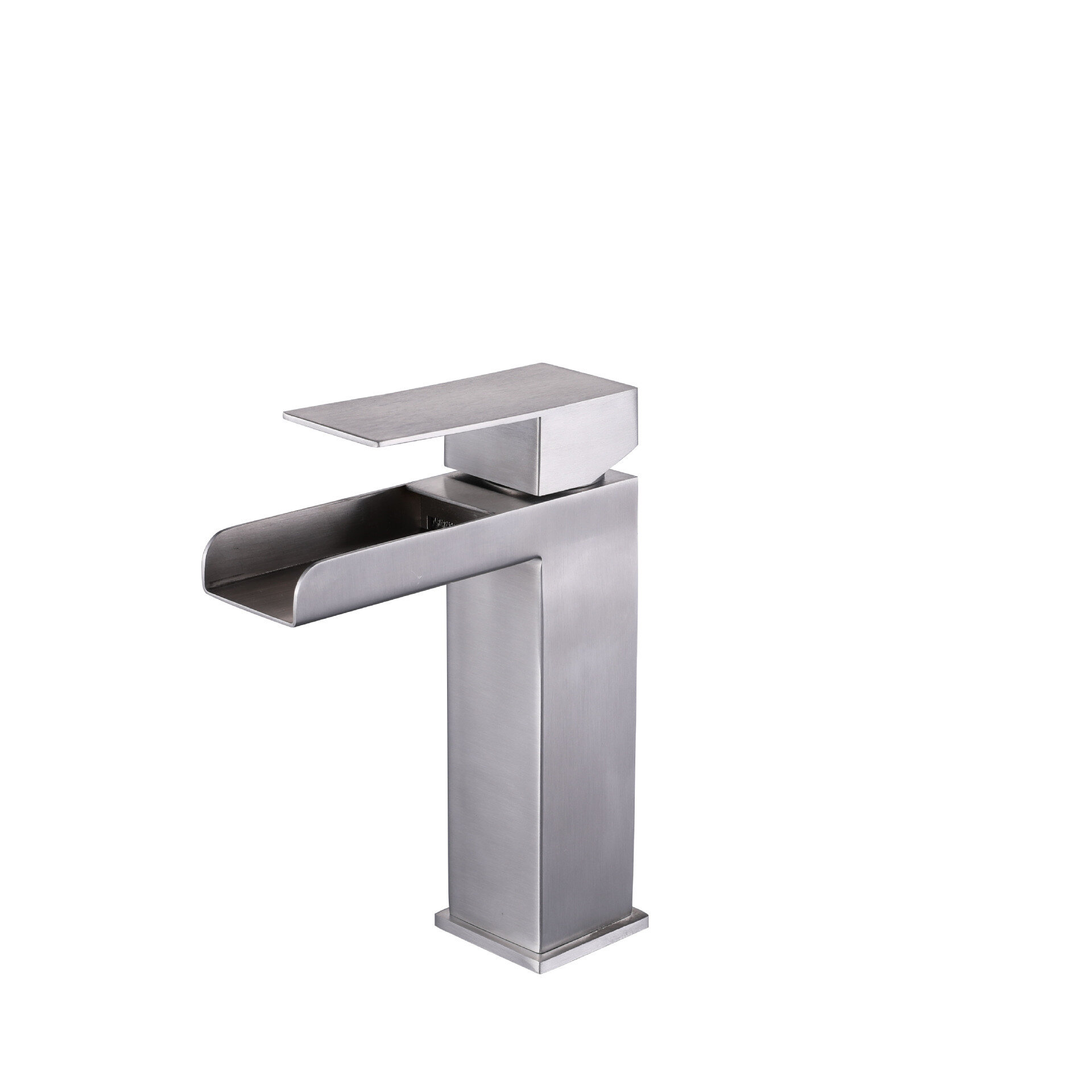 Смеситель для умывальника Nordic Light Luxury с водопадом, смеситель для горячей и холодной воды, матовый смеситель для ванной, серый металлик