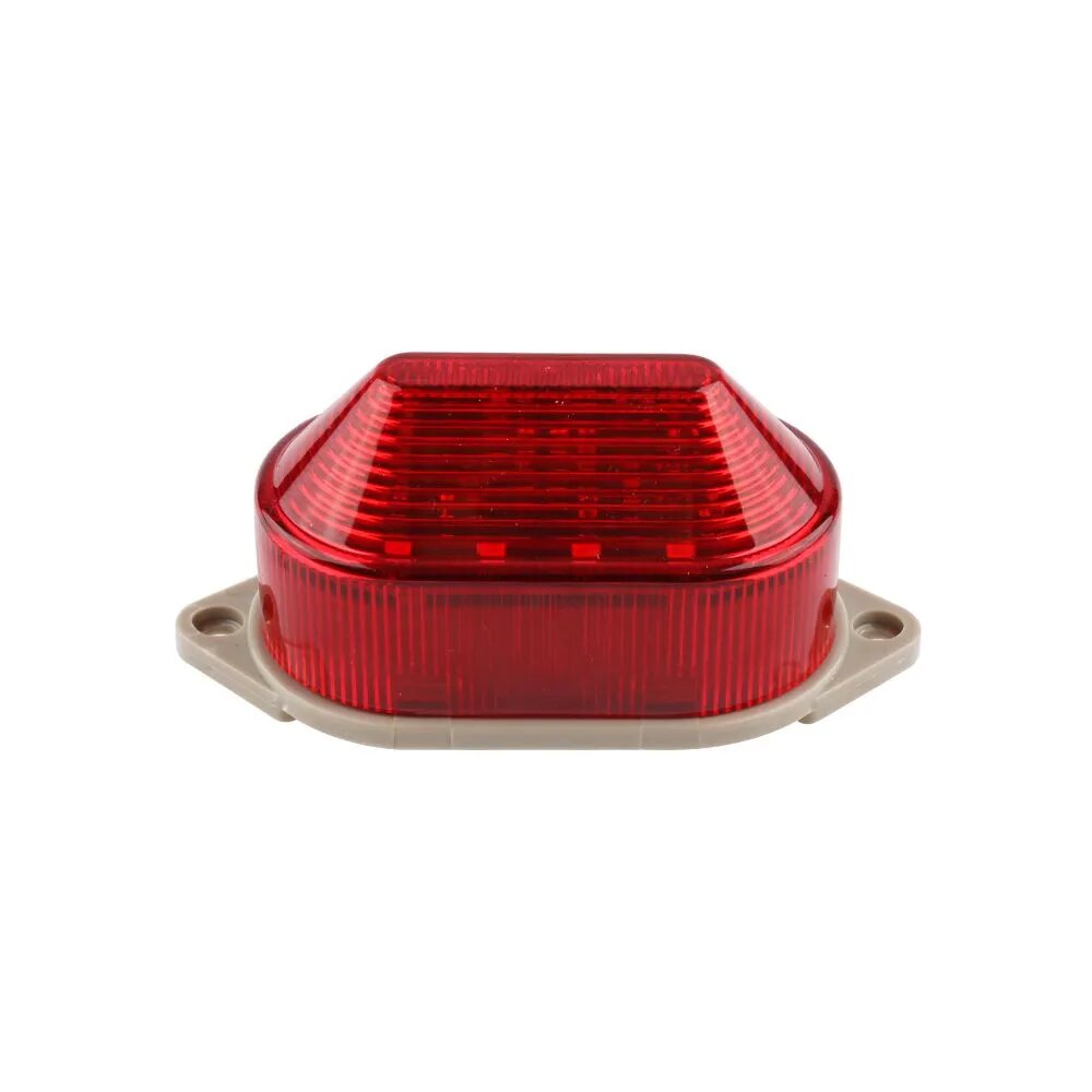 Стробоскоп 220в красный светодиодный IP54, светильник лампа вспышка строб 1.3 ватт красная, для сигнализации септика