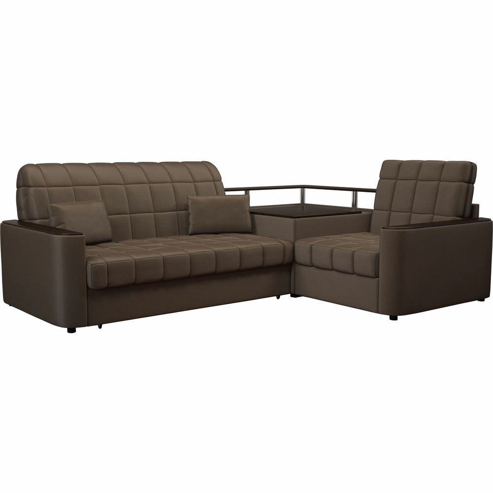 Угловой диван Фортуна А Даллас УФ с баром А3